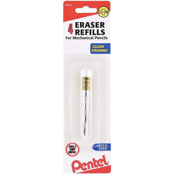 Pentel Non-Abrasive Eraser Refill 4 Pack | USU Campus Store