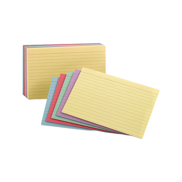 Oxford Ruled Index Card Rainbow 100 Pack | USU Campus Store