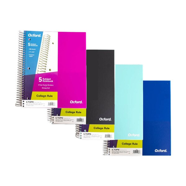 Oxford College Ruled 5 Subject Notebook | USU Campus Store