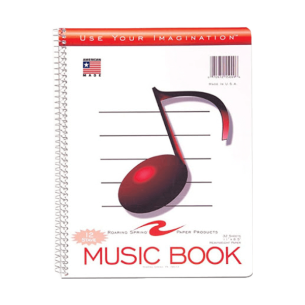 12 Stave Wire Bound Music Notebook | USU Campus Store