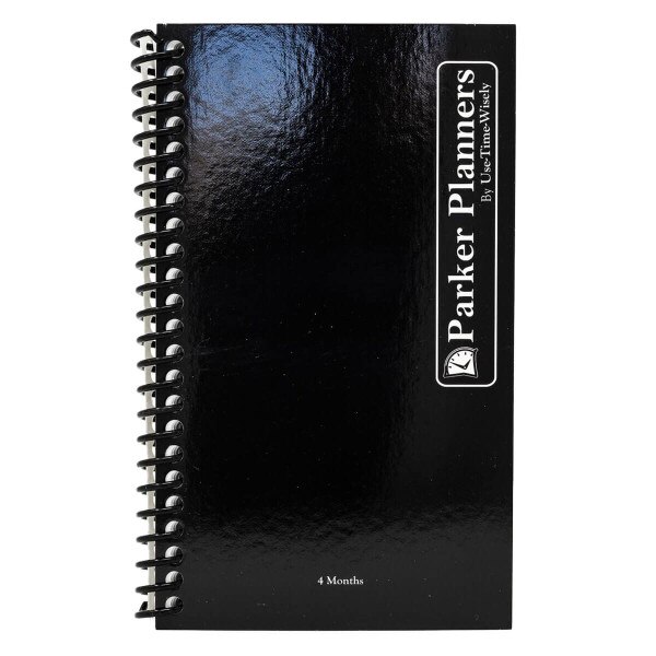 Parker 4 Month Black Planner | USU Campus Store