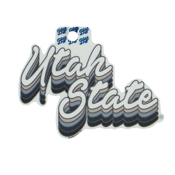 Utah State Script Sticker | USU Campus Store